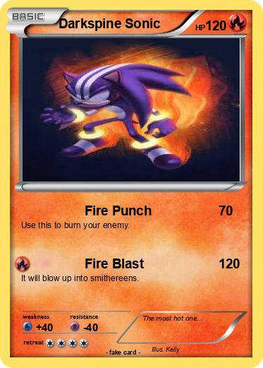 Pokémon Darkspine Sonic 126 126 - Fire Punch - My Pokemon Card