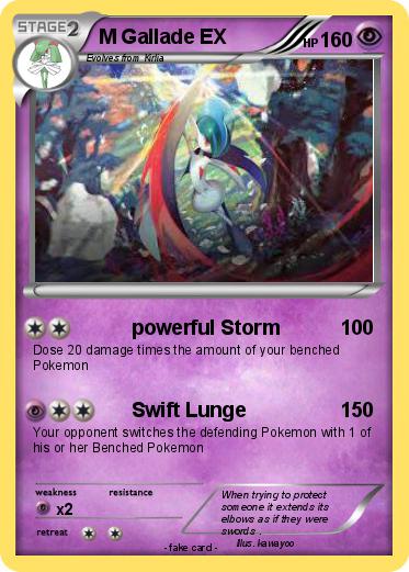 Pokémon M Gallade EX 21 21 - powerful Storm - My Pokemon Card
