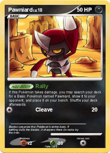 Pokémon Pawniard 25 25 - Rally - My Pokemon Card