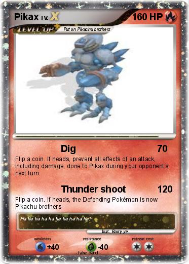 Pokémon Pikax 1 1 - Dig - My Pokemon Card