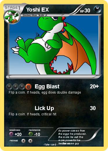 Pokémon Yoshi EX 32 32 - Egg Blast - My Pokemon Card