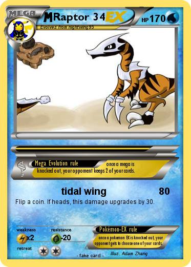 Pokémon Raptor 34 34 - tidal wing - My Pokemon Card