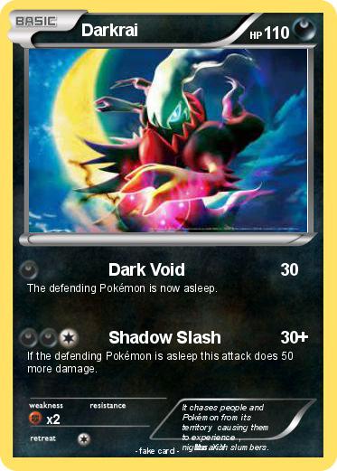 Pokémon Darkrai 4456 4456 - Dark Void - My Pokemon Card