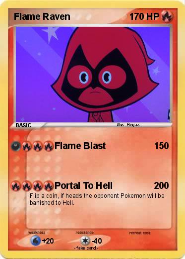 Pokémon Flame Raven - Flame Blast - My Pokemon Card