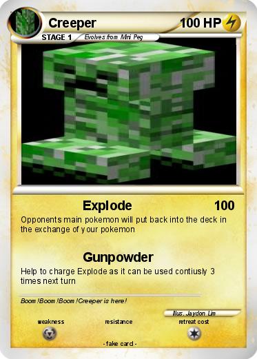 Pokémon Creeper 2843 2843 - Explode - My Pokemon Card