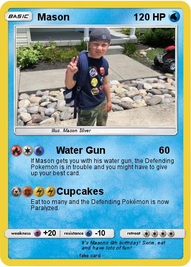 Pokémon Mason 472 472 - Water Gun - My Pokemon Card
