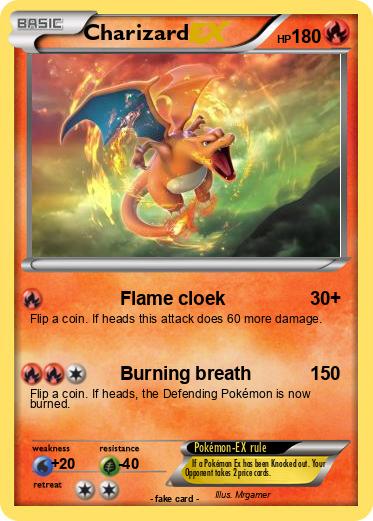 Pokémon Charizard 12357 12357 - Flame cloek - My Pokemon Card