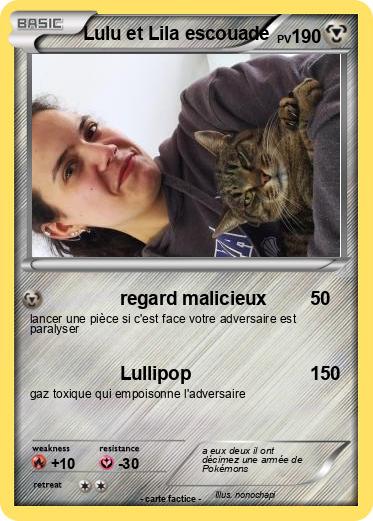 Pokémon Lulu et Lila escouade - regard malicieux - Ma carte Pokémon