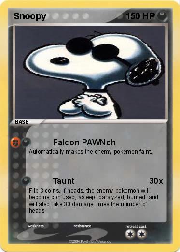 Pokémon Snoopy 30 30 - Falcon PAWNch - My Pokemon Card