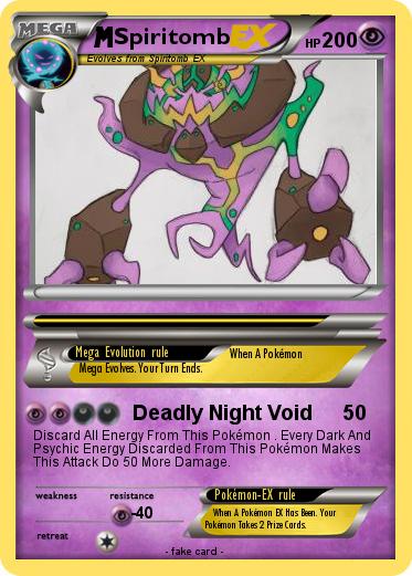 Pokémon Spiritomb 279 279 - Deadly Night Void - My Pokemon Card