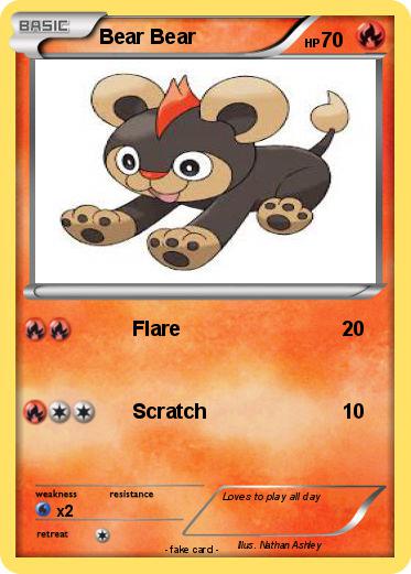 Pokémon Bear Bear 4 4 - Flare - My Pokemon Card