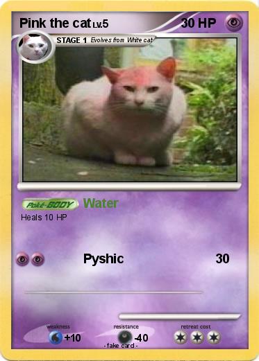 Pokémon Pink the cat - Water - My Pokemon Card