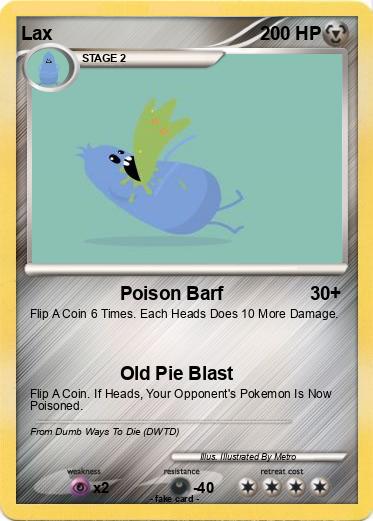 Pokémon Lax 16 16 - Poison Barf - My Pokemon Card
