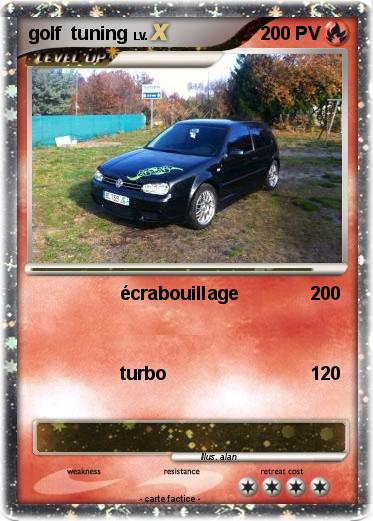 Pokémon golf tuning - écrabouillage - Ma carte Pokémon