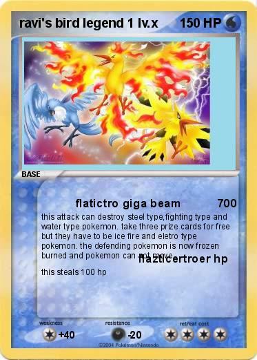 Pokémon ravi s bird legend 1 lv x 1 1 - flatictro giga beam 700 - My ...