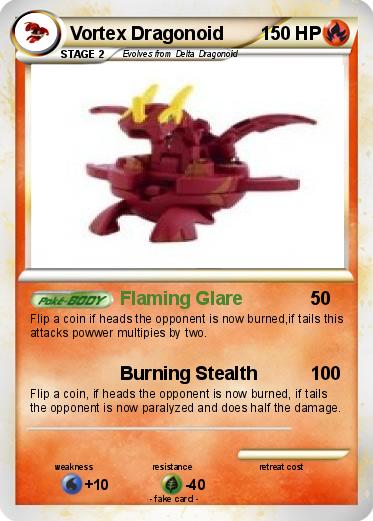 Pokémon Vortex Dragonoid - Flaming Glare - My Pokemon Card