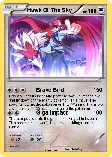 Pokémon Hawk Of The Sky - Brave Bird - My Pokemon Card
