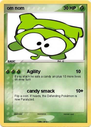 Pokémon om nom 101 101 - Agility - My Pokemon Card