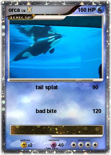 Pokémon orca 49 49 - tail splat - My Pokemon Card