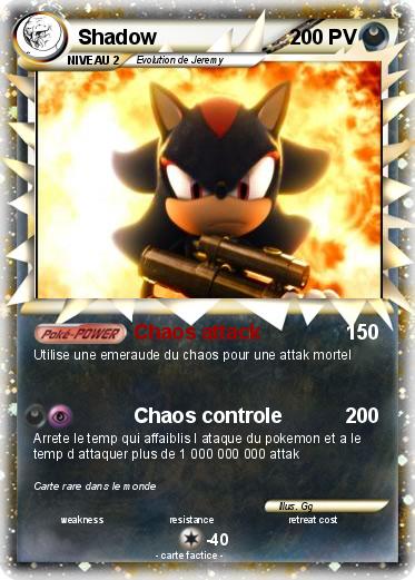 Pokémon Shadow 8260 8260 - Chaos attack - Ma carte Pokémon