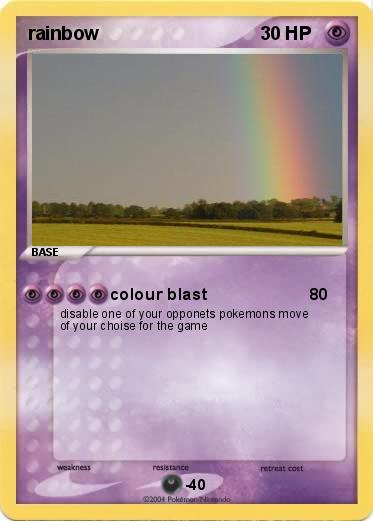 Pokémon rainbow - colour blast - My Pokemon Card