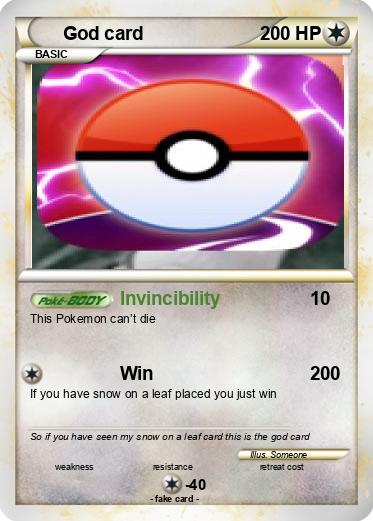 Pokémon God card 4 4 - Invincibility - My Pokemon Card