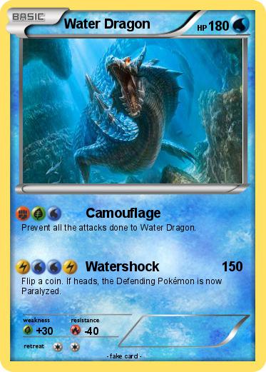 Pokémon Water Dragon 298 298 - Camouflage - My Pokemon Card