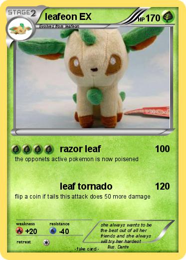 Pokémon leafeon EX 22 22 - razor leaf - My Pokemon Card
