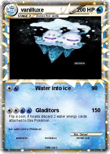 Pokémon vanilluxe 28 28 - Water into ice - My Pokemon Card