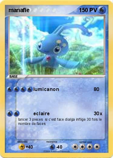 Pokémon manafie - lumicanon - Ma carte Pokémon