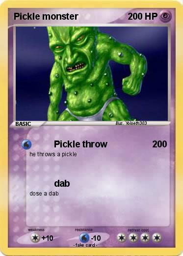 Pokémon Pickle monster 2 2 - Pickle throw - My Pokemon Card
