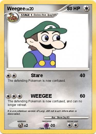 Pokémon Weegee 426 426 - Stare - My Pokemon Card