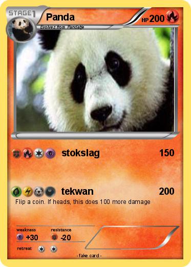 Pokémon Panda 990 990 - stokslag - My Pokemon Card