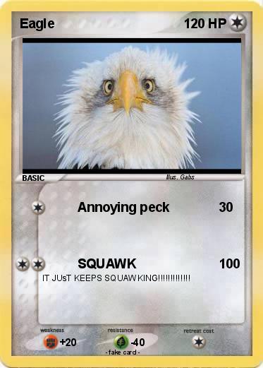 Pokémon Eagle 280 280 - Annoying peck - My Pokemon Card
