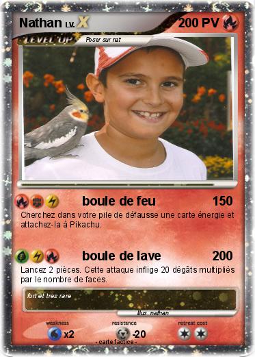 Pokémon Nathan 787 787 - boule de feu - Ma carte Pokémon
