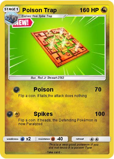 Pokémon Poison Trap - Poison - My Pokemon Card