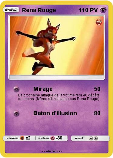 Pokémon Rena Rouge - Mirage - Ma carte Pokémon