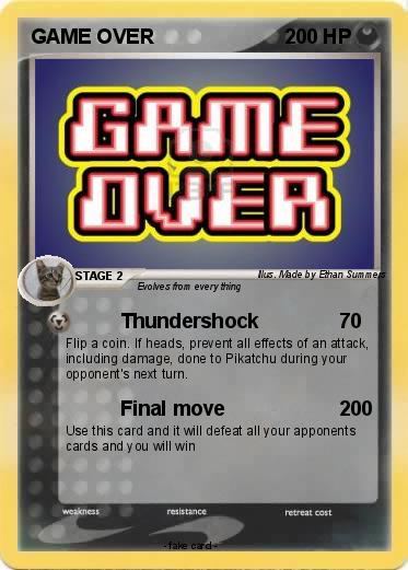 Pokémon GAME OVER 43 43 - Thundershock - My Pokemon Card