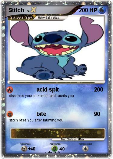 Pokémon Stitch 193 193 - acid spit - My Pokemon Card