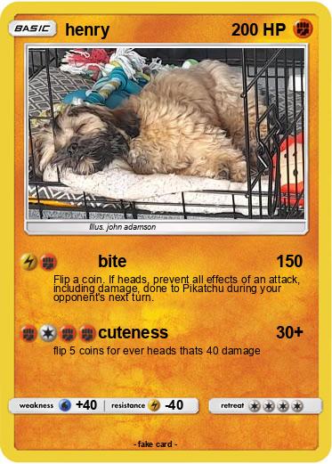 Pokémon henry 987 987 - bite - My Pokemon Card