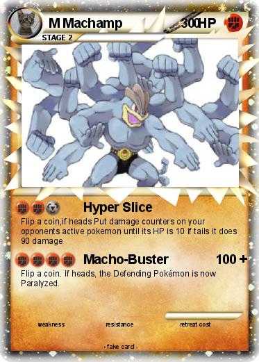 Pokémon M Machamp - Hyper Slice - My Pokemon Card