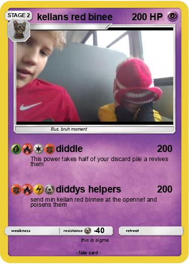 Pokémon kellans red binee - diddle - My Pokemon Card