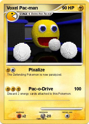 Pokémon Voxel Pac man - Pixalize - My Pokemon Card