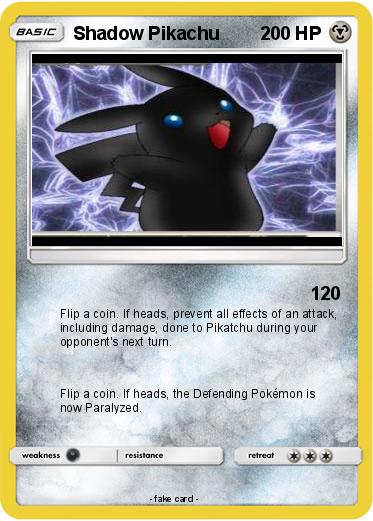 Pokémon Shadow Pikachu 1073 1073 - My Pokemon Card