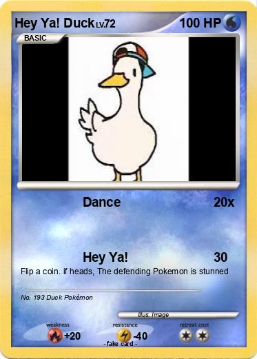 Pokémon Hey Ya Duck - Dance - My Pokemon Card