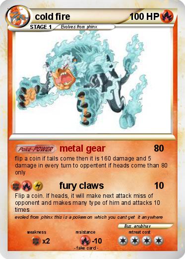 Pokémon cold fire 2 2 - metal gear - My Pokemon Card