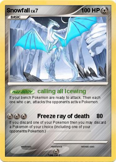 Pokémon Snowfall 3 3 - calling all Icewing - My Pokemon Card