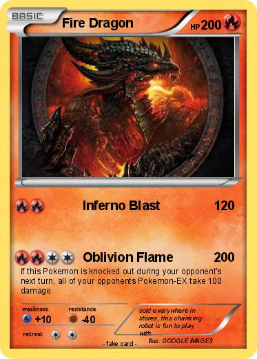 Pokémon Fire Dragon 575 575 - Inferno Blast - My Pokemon Card