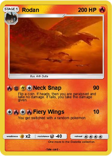 Pokémon Rodan 133 133 - Neck Snap - My Pokemon Card
