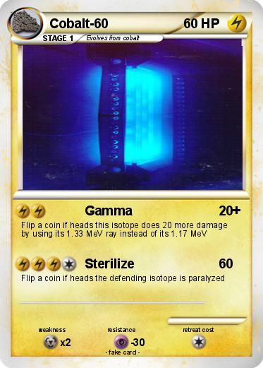 Pokémon Cobalt 60 60 - Gamma - My Pokemon Card